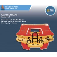 Eastern Aero Marine Life Raft (T11AS) ,VIP Series, FAA TSO-C70a, Type I ...